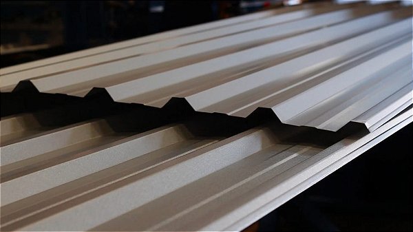 Telha Metálica Standard TP-40 - Aço Galvalume Natural - 0,43 mm - 6 m ...