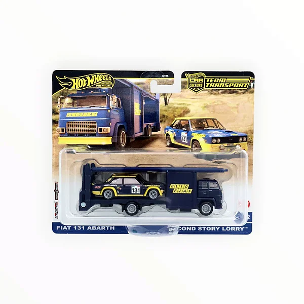 Hot Wheels Premium - Fiat 131 Abarth + Second Story Lorry - Castanhos ...