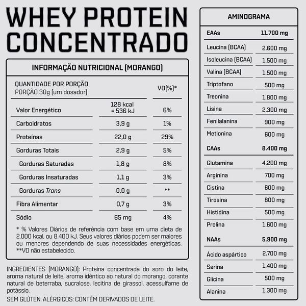 Whey Protein Concentrado DUX 900g - Força e Crescimento Muscular - TR ...