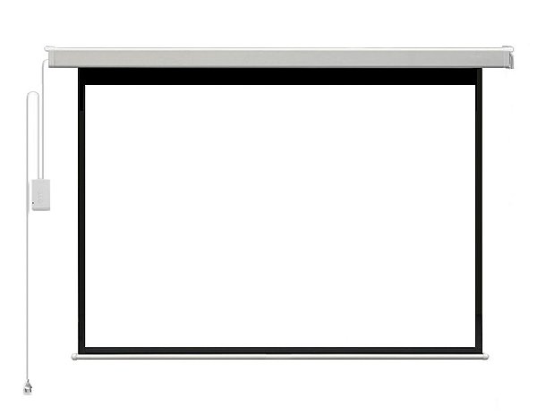 Tela de Projeção Retrátil Elétrica 150 polegadas - Telas Nardelli