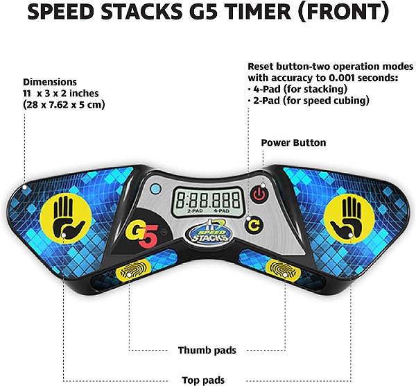 Timer Speed Stacks G5 - Cronômetro para Cubo Mágico - Oncube: os ...