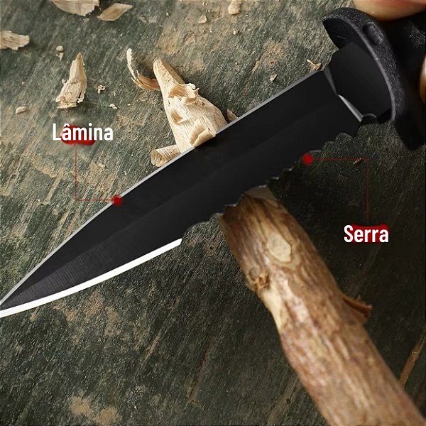 Neck Knife Faca Adaga de Defesa Uso Velado - LOJA WWART - Tático ...