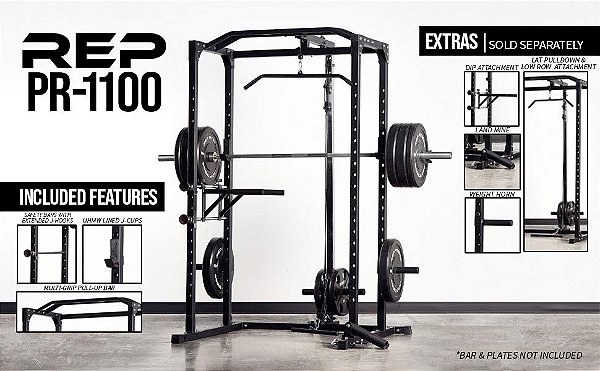 Power Rack Rep Fitness PR-1100 - NIVEL BOX Equipamentos Fitness