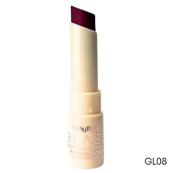 Batom creamy matte Glass - Ruby Rose - Love Store Makeup - A sua Loja de Maquiagem Online