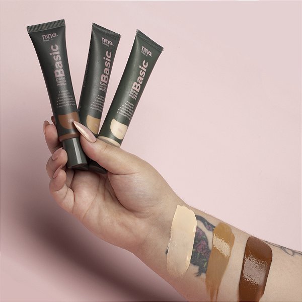 BASE LIQUIDA BASIC COR 06 - NINA MAKEUP - NINA MAKEUP