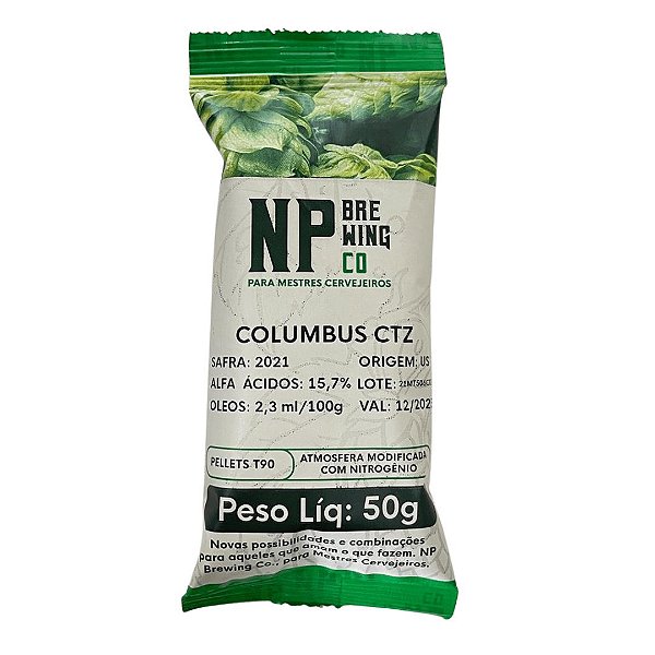 Lúpulo NP CTZ Columbus - 50g (pellets) - Piquiri Brewshop - Loja De Lúpulos, Extrato De Malte e ...