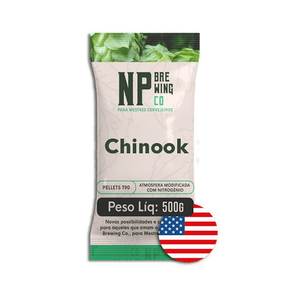 Lúpulo NP Chinook 500g Pellets - Amargor e Aroma para Cerveja Artesanal ...