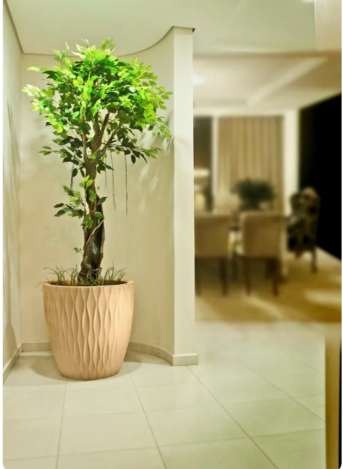 Vaso Infinity Redondo 50 - Areia - 70L - Grande - Nutriplan-Dancruz - Dancruz Plantas