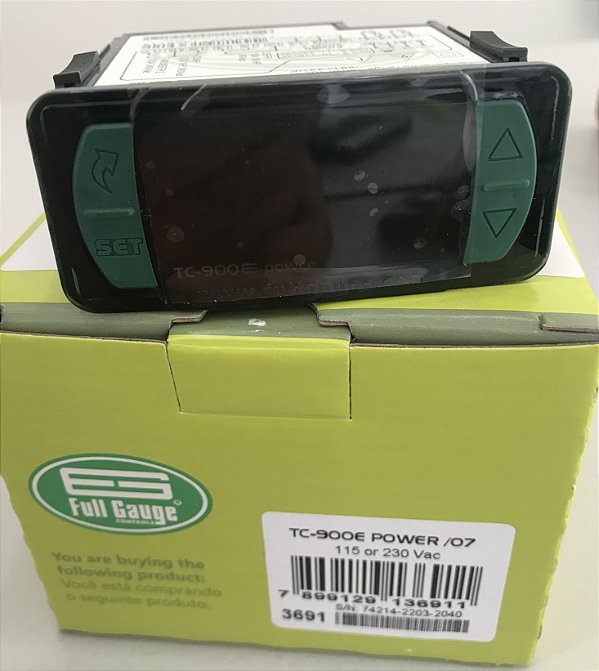 TC900E POWER/07 FULL GAUGE Controlador de Temperatura Congelados - www ...