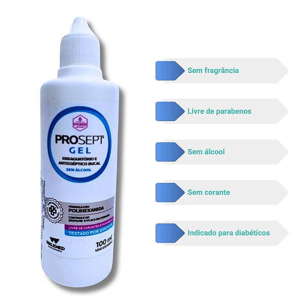 Gel Antisséptico Bucal Prosept 100ml Oral - Walkmed - RareMed Hospitalar