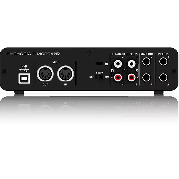 Interface de Áudio Behringer U-Phoria UMC204 HD - Krunner - Loja de ...