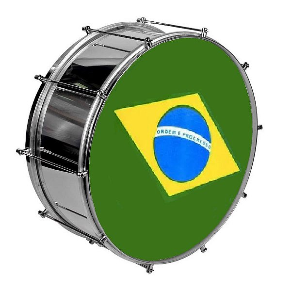 Zabumba 25 x 20 Alumínio Contemporânea Pele Holográfica Brasil ...