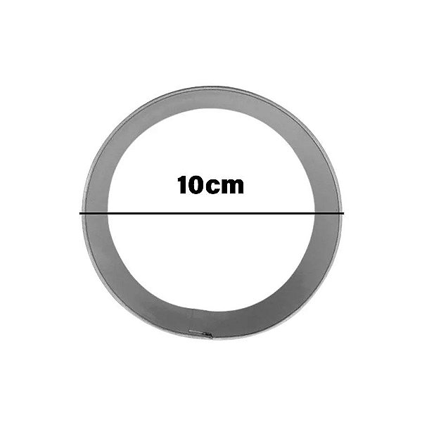 Cortador Aro Redondo 10x10x4cm - Ref. 2070 - 1 unidade - RR Cortadores - Rizzo - Loja de ...