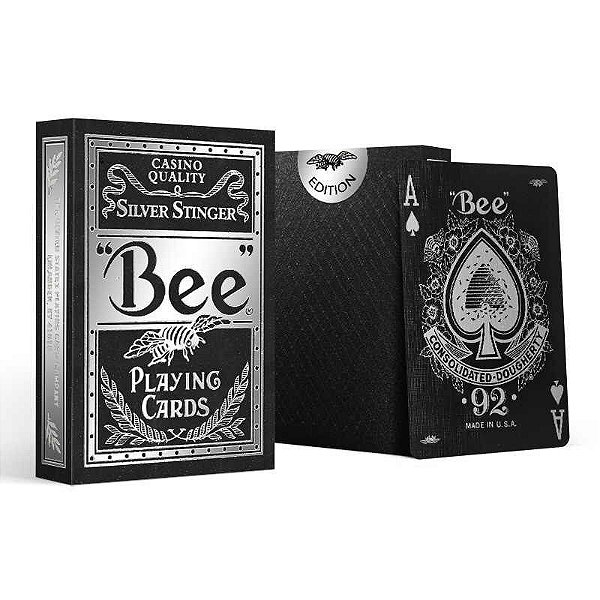 Baralho Bee Silver Stinger - Baralho Box - Sua loja online de Baralhos