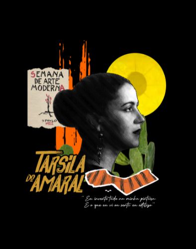 Camiseta Universitária - Elas - Tarsila do Amaral - Basic - Estampamos ...