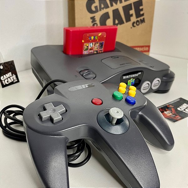 Nintendo 64 + Cartucho 300 Jogos - Game com Café.com