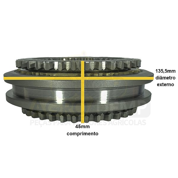 CAPA E CUBO REVERSOR (BEJOL) - NEW HOLLAND TL60 / TL75 / TL85 / TL80 ...