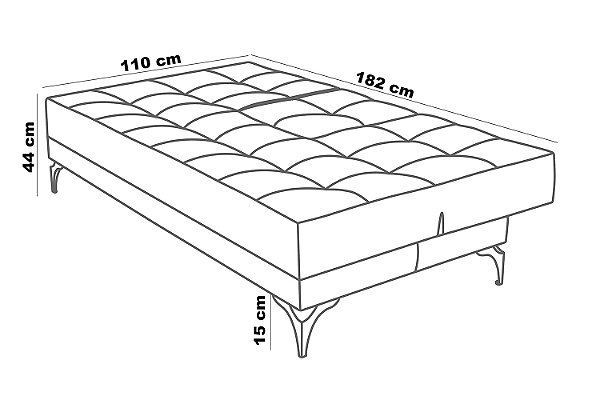 Sofá-cama Nevada solteiro reclinável linho grafite - Zargo