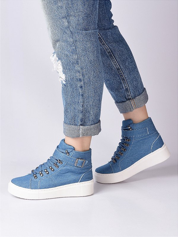 Tênis Botinha Jeans: Conforto e Estilo para o Dia a Dia - Salook Calçados