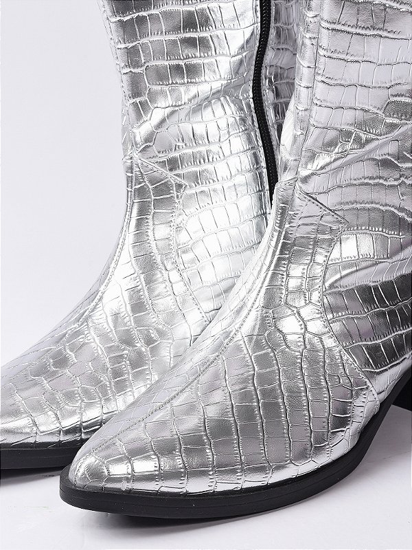 Bota Western Prata Craquelado: tendência 2023 mais atraente e moderna - Salook | Loja de ...