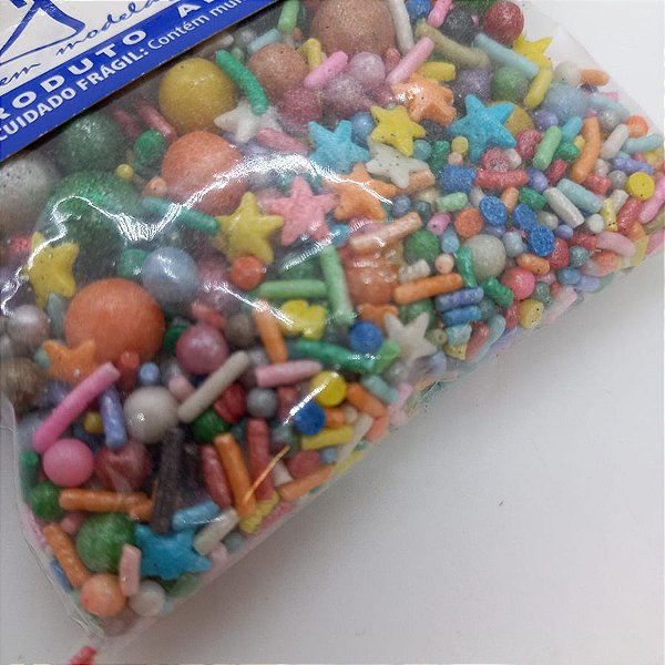 Sprinkles Confeito de Açúcar 60 g - Jeni Joni - Rizzo - Rizzo Embalagens