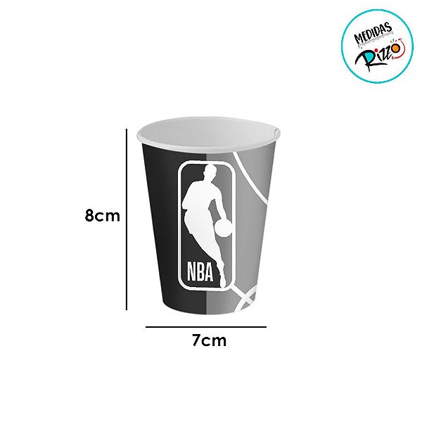 Copo de Papel - NBA - 200ml - 8 unidades - FestColor - Rizzo - Rizzo ...