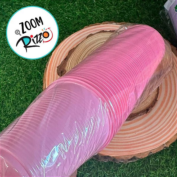 Copo Descártavel BioDegradável 200ml - Rosa Candy - 50 unidades - Rizzo ...