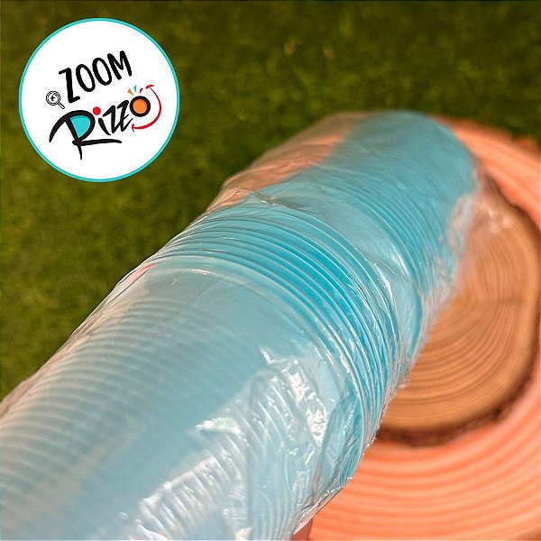 Copo Descártavel BioDegradável 200ml - Azul Candy - 50 unidades - Rizzo ...