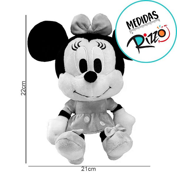Pelúcia Minnie Mouse 22cm - 1 unidade - Rizzo - Rizzo Embalagens