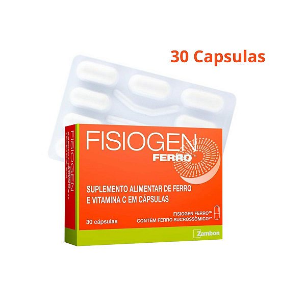 Fisiogen Suplemento de Ferro e Vitamica C 30 cápsulas - FisioSmart Loja ...