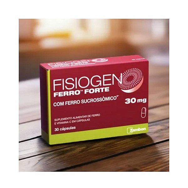 Fisiogen Ferro Forte Suplemento Ferro Vitamina C 30 cápsulas ...