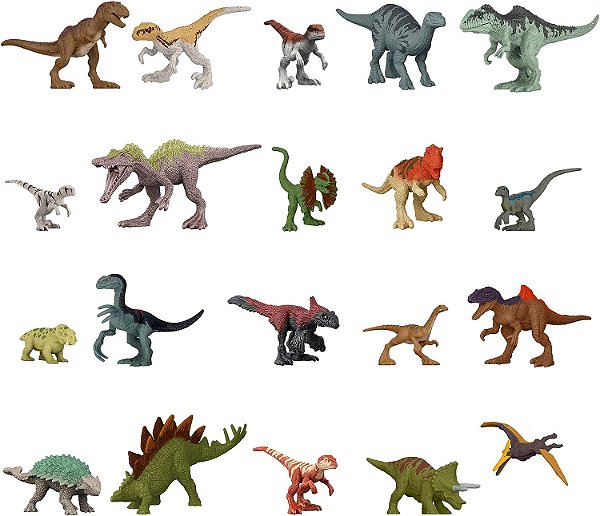 CONJUNTO MINI DINOSSAUROS JURASSIC WORLD DOMÍNIO MATTEL MULTIPACK COM ...