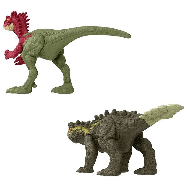 EORAPTOR VS STEGOUROS MATTEL JURASSIC WORLD EPIC EVOLUTION DANGER PACK ...
