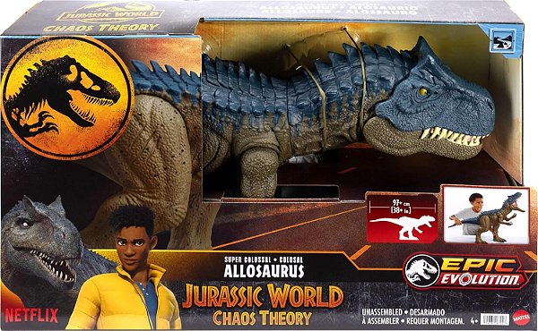 ALLOSAURUS COLOSSAL TEORIA DO CAOS EPIC EVOLUTION MATTEL BONECO GIGANT ...
