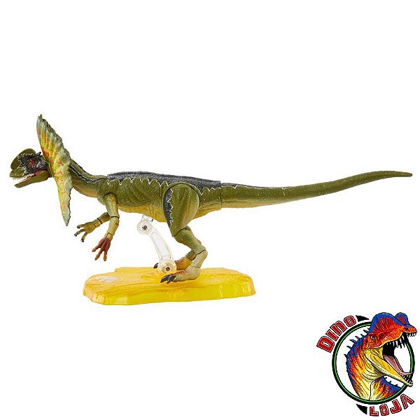 DILOPHOSAURUS AMBER COLLECTION JURASSIC WORLD MATTEL JURASSIC PARK ...