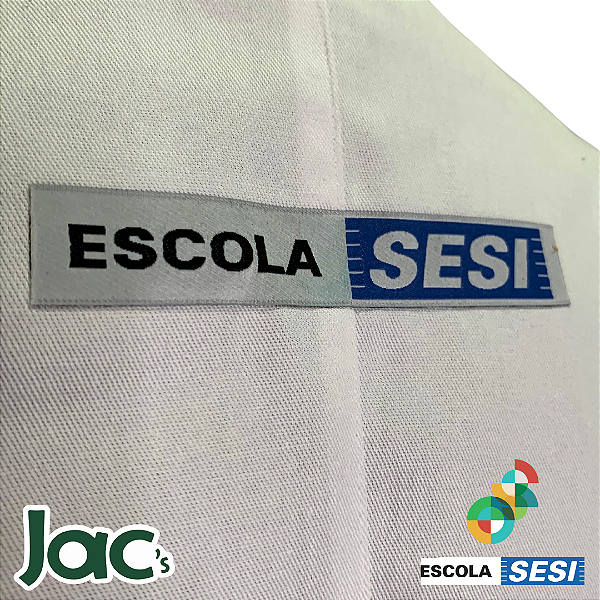 Jaleco Masculino 100% algodão - Uniforme Oficial Escola Sesi - Jac's ...