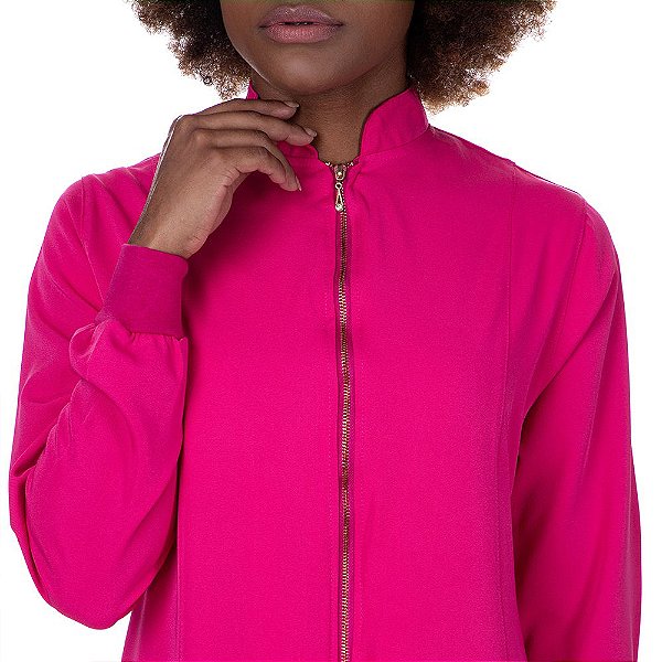 Jaleco Pink c/ Ziper - Frank Arts Grafite