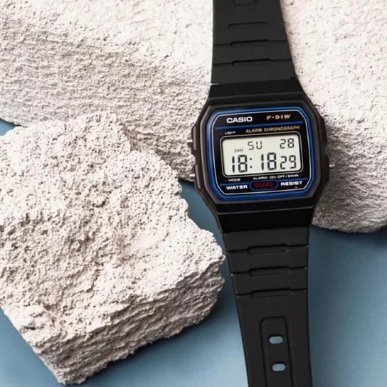 Relógio Casio F-91 W-1DG-SC Blue Vintage - GMT-3 Loja
