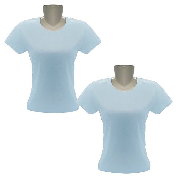 Baby Look Azul Bebê – P ao XG 100% Poliéster para Sublimação - Império ...