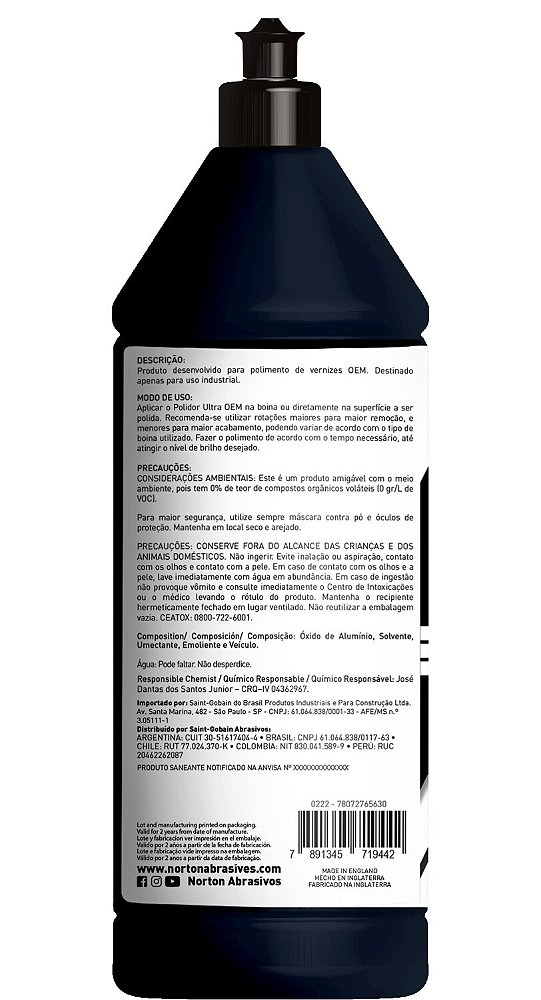 Polidor Liquid Ice Ultra OEM 1 Litro - Chimas - Loja de Lixas e Fitas ...