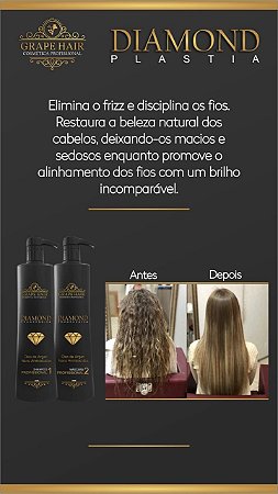 Diamond Plastia - Progressiva Kit 1L - Grape Hair - BH Beleza ...