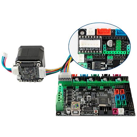Makerbase MKS SERVO42B STM32 Closed Loop Stepper Motor Driver + Motor NEMA17 - 3DBR, as melhores ...