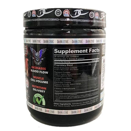 Pré Treino Phenom Plus 180g Dark Cyde - Energia, Foco e Recuperação ...