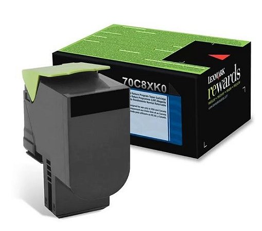 Cartucho de Toner Lexmark 708XK Preto 70C8XK0 / CS510DE Original ...