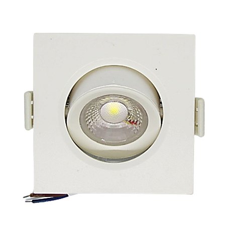 Spot LED SMD 3W Quadrado Direcionável Branco Frio - BENLUZ ...