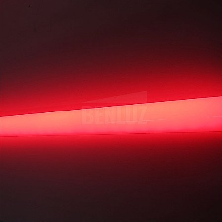 Lâmpada Tubular LED Vermelha 18W FoscoT8 1,20CM 1 Lado - BENLUZ ...