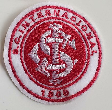 Brasão do S.C. Internacional Bordado - Patch - Medida: 6,2 cm de ...