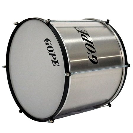 Surdo Gope 14" 30cm Alumínio Médio - Instrumentos de Percussão Online