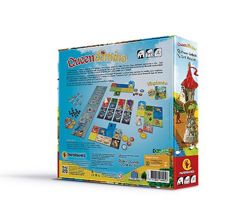 JOGO QUEENDOMINO - PAPERGAMES - Ioiô de Pano Brinquedos Educativos