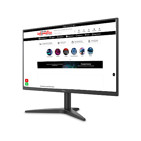 Monitor AOC LED 27' Full HD 1080P 75hz Preto Bivolt Adaptive Sync e ...